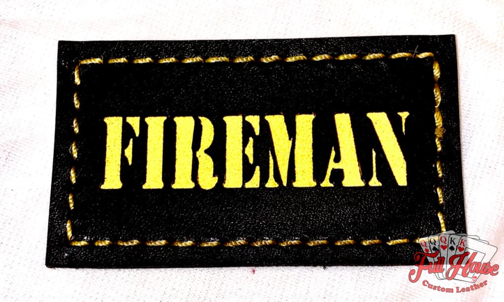 Fire Helmet Leather Passport ID Tags – Full House Custom Leather